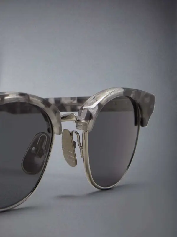 Thom Browne Oval Frame Sunglasses