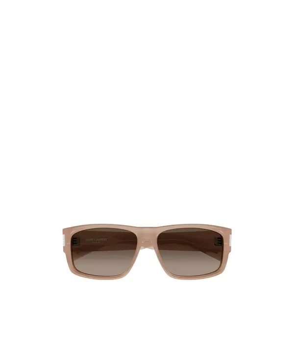 Saint Laurent Square Frame Sunglasses - Brown