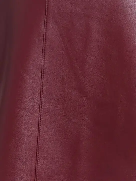 BY MALENE BIRGER Leather Mini Skirt