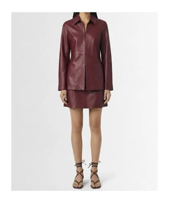 BY MALENE BIRGER Leather Mini Skirt