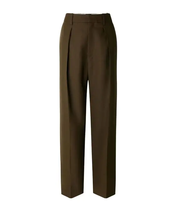 Soeur Pleated High-rise Trousers