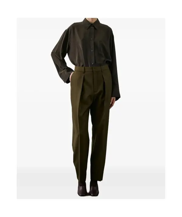 Soeur Pleated High-rise Trousers