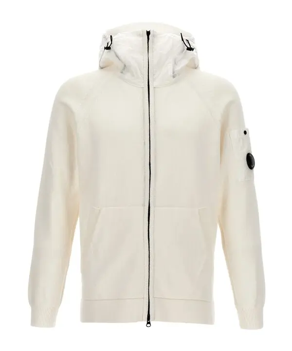C.P. COMPANY Panelled Cotton Zip-up Hoodie