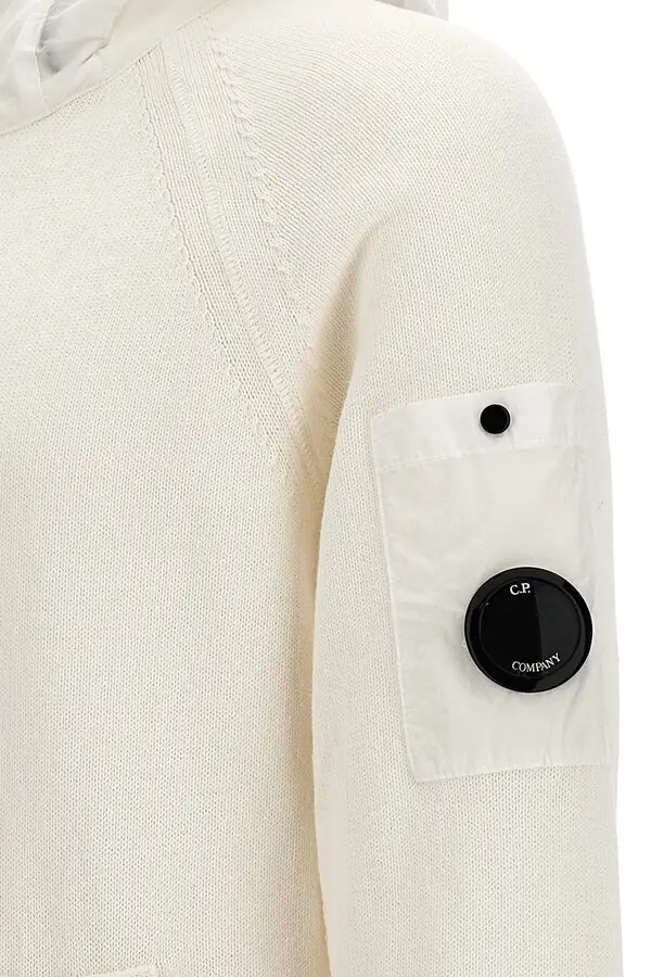 C.P. COMPANY Panelled Cotton Zip-up Hoodie