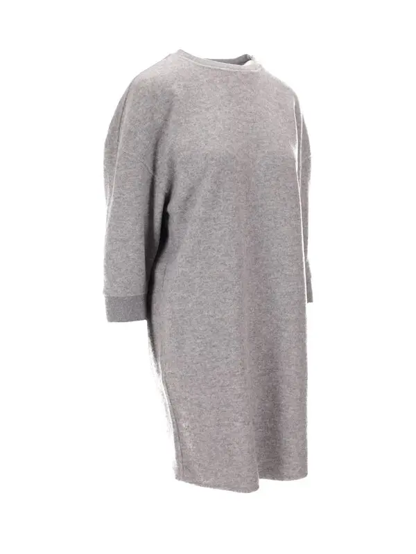 Max Mara Crewneck Dress With Zipper Detail