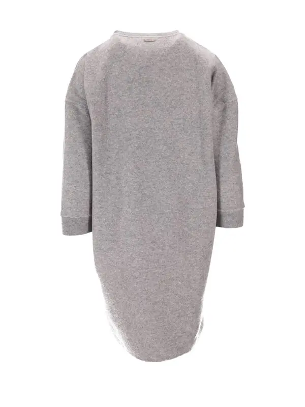 Max Mara Crewneck Dress With Zipper Detail