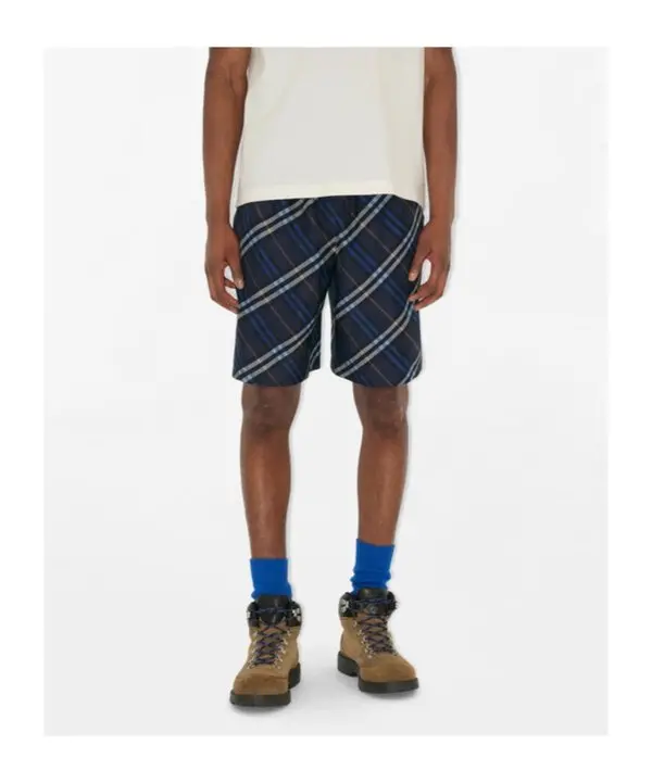 Burberry Check Pattern Knee-length Shorts