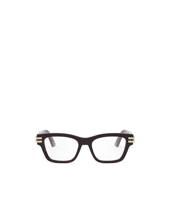 Dior Rectangle Full Rim Eyeglasses - Red