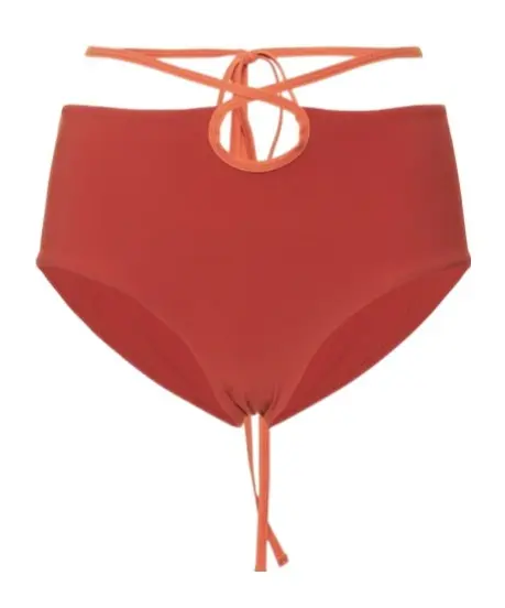 Christopher Esber Loop Tie High Rise Bikini Bottoms - Brown