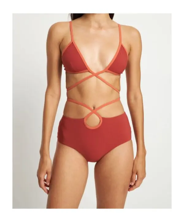 Christopher Esber Loop Tie High Rise Bikini Bottoms