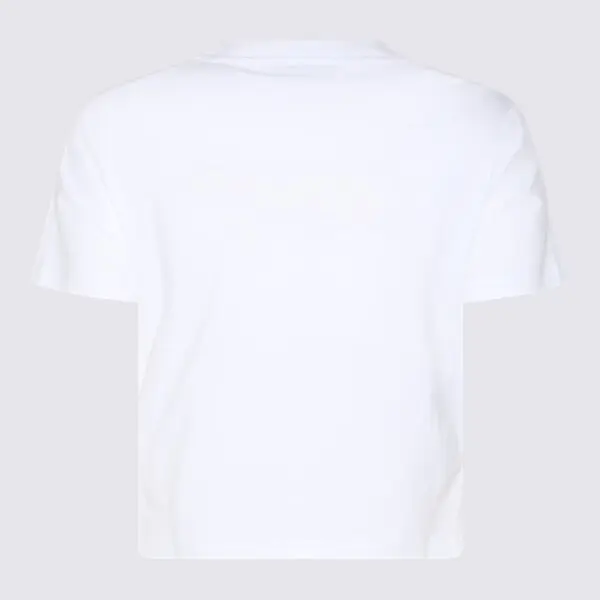 Miu Miu Embroidered Logo Jersey T-shirt