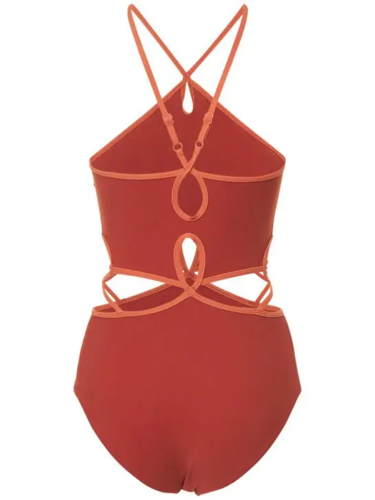 Christopher Esber Halter Loop Lycra One Piece Swimsuit
