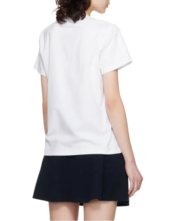 GANNI Logo Printed Crewneck T-shirt
