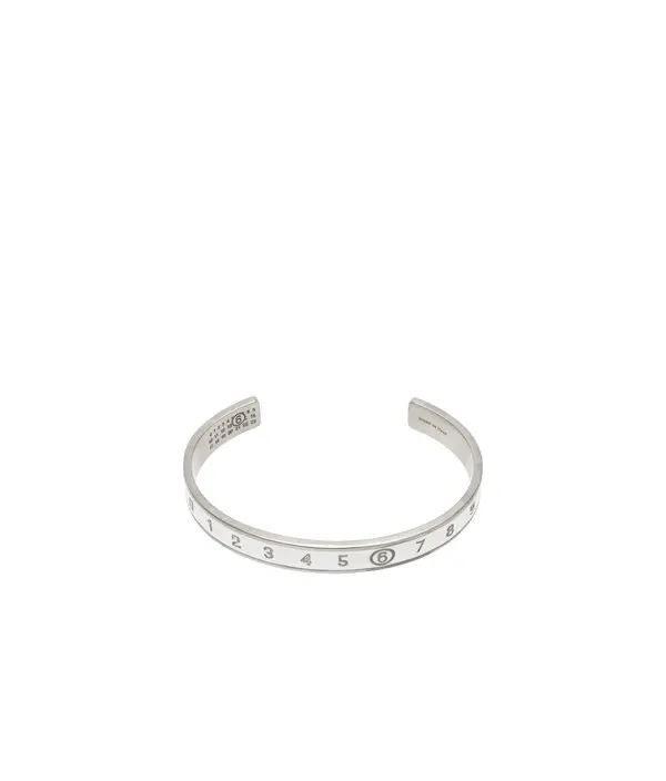 MAISON MARGIELA Numeric Open Cuff Bracelet - White