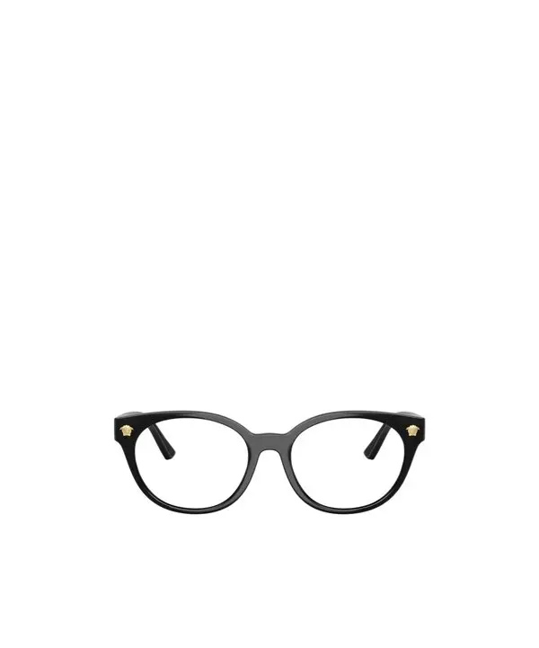 Versace Medusa Round-frame Eyeglasses - Black
