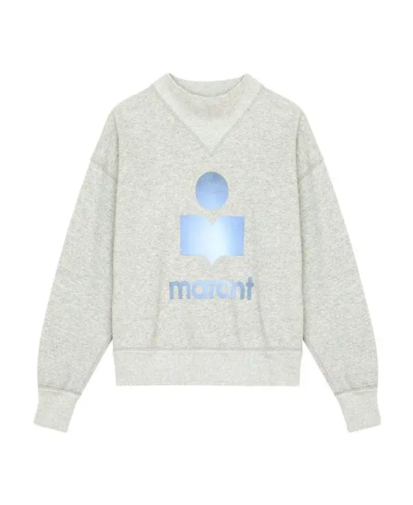 Isabel Marant Étoile Mobyli Mock Neck Sweatshirt With Logo