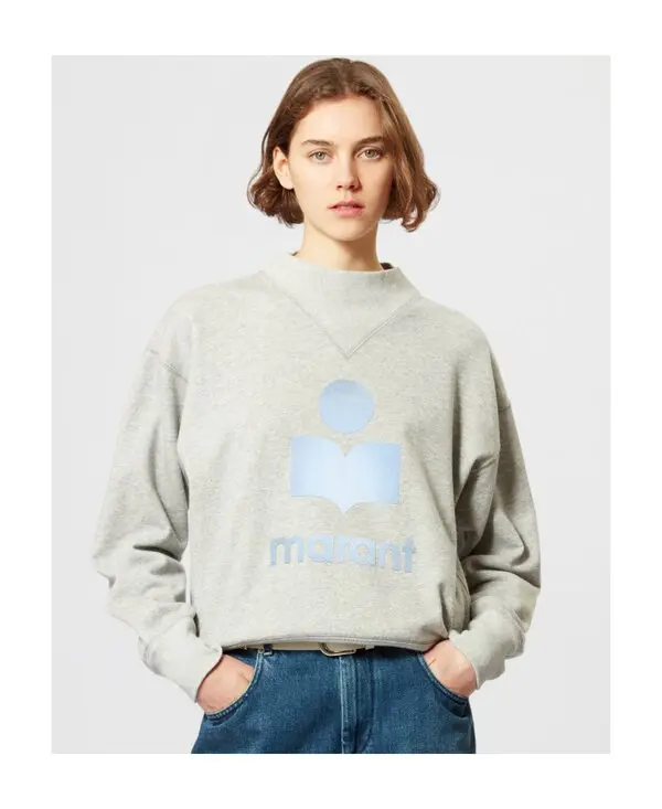 Isabel Marant Étoile Mobyli Mock Neck Sweatshirt With Logo