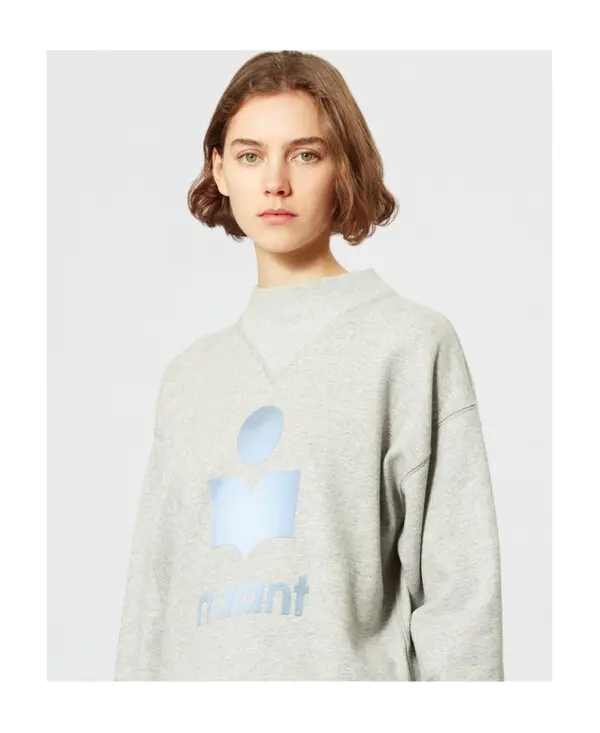 Isabel Marant Étoile Mobyli Mock Neck Sweatshirt With Logo