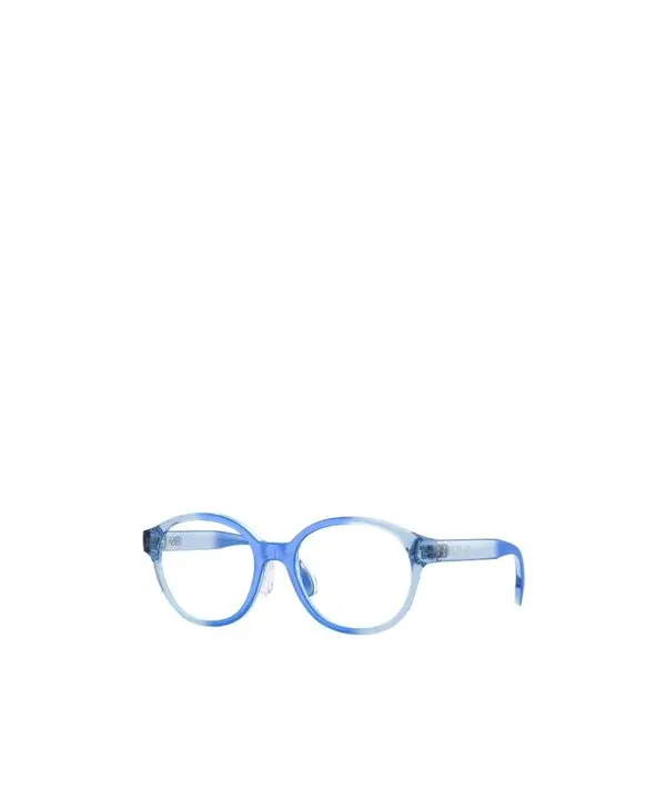 Versace Round Frame Eyeglasses - Light Blue