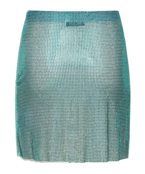 Giuseppe Di Morabito Embellished Net Mini Skirt - Green