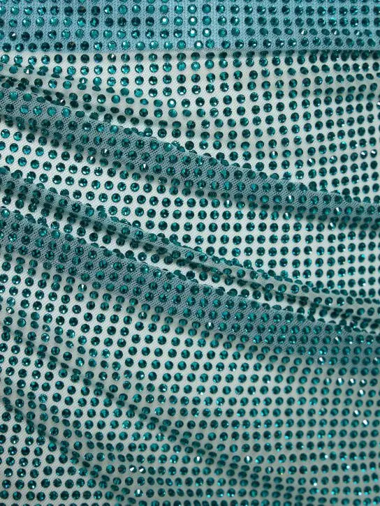 Giuseppe Di Morabito Embellished Net Mini Skirt - Green