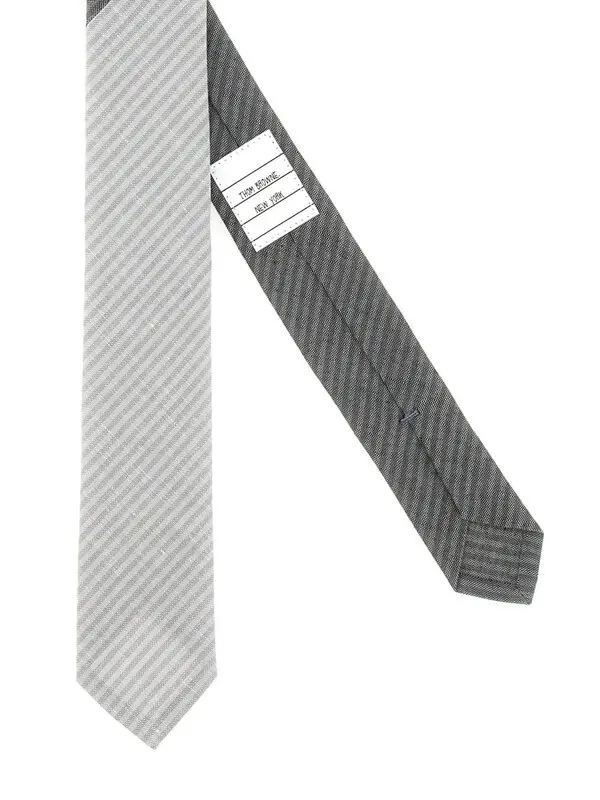 Thom Browne Tonal University Striped Neck Tie