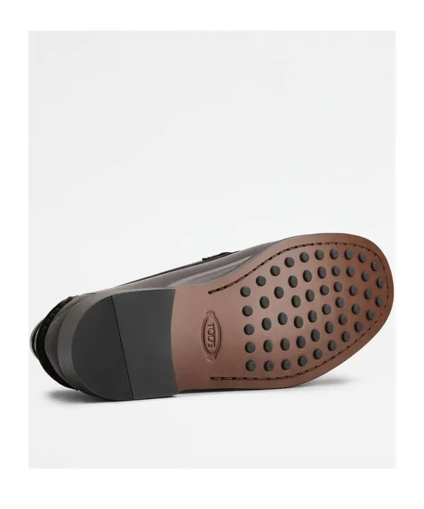 TOD'S Leather Loafers - Black