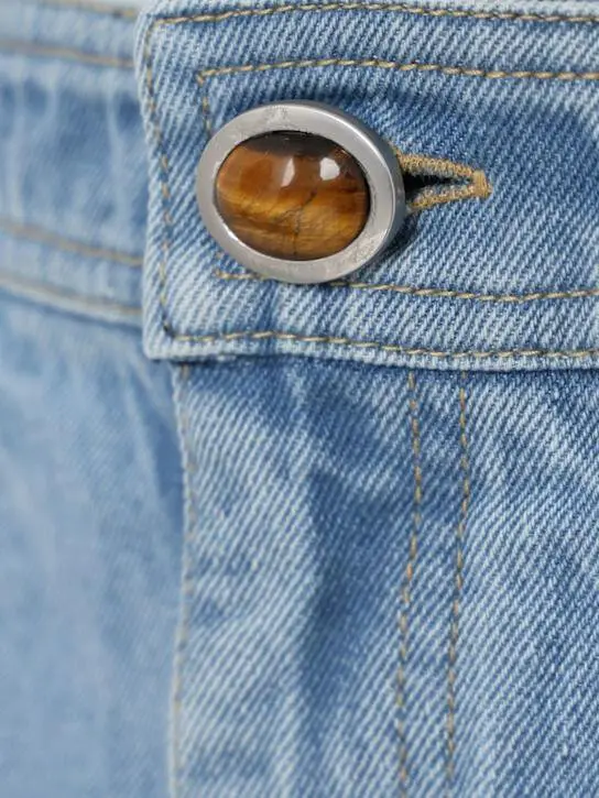 Christopher Esber Belted Denim Shorts