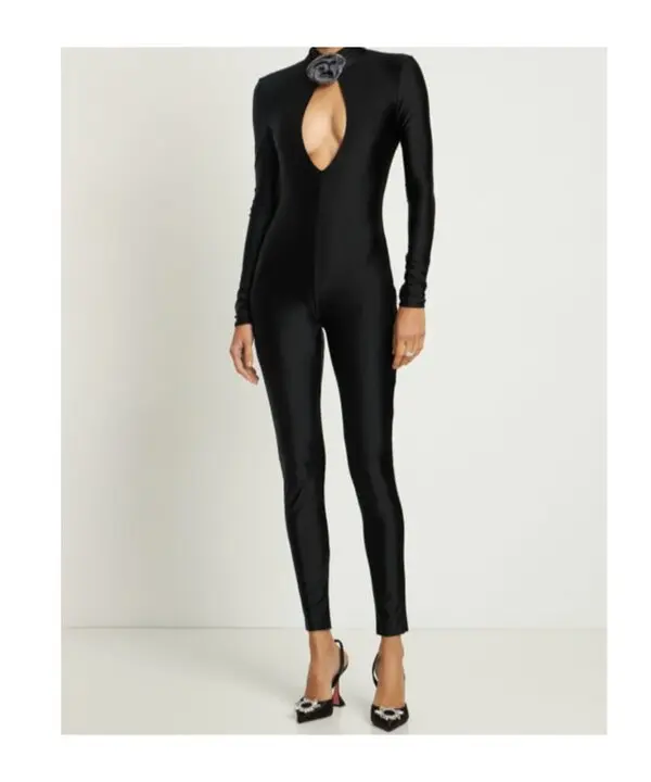 Giuseppe Di Morabito Stretch Shiny Jersey Jumpsuit