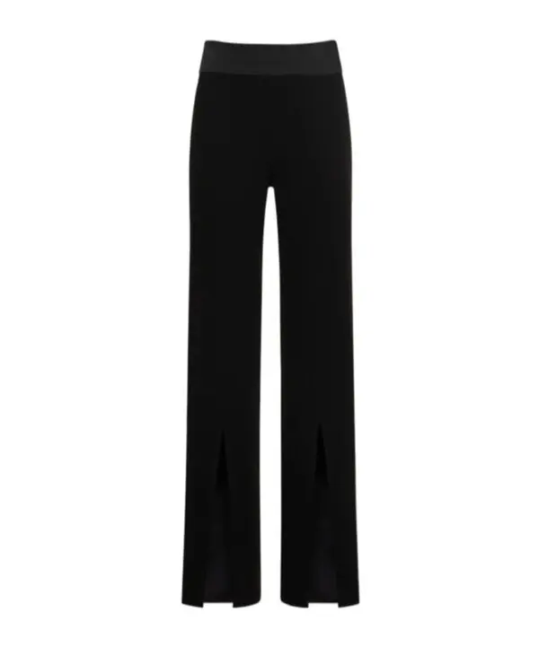 Simkhai High-waisted Wide Leg Pants With Front Slit