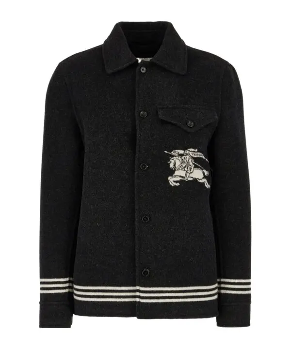 Burberry Knight Motif Long Sleeved Jacket