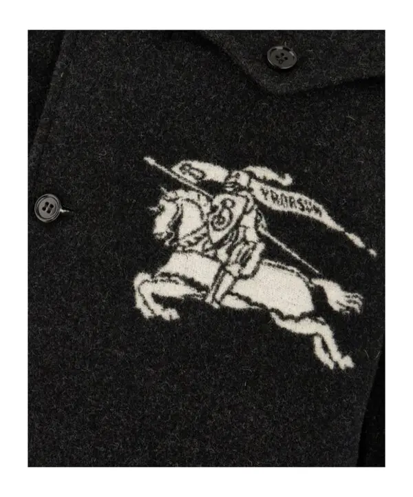 Burberry Knight Motif Long Sleeved Jacket