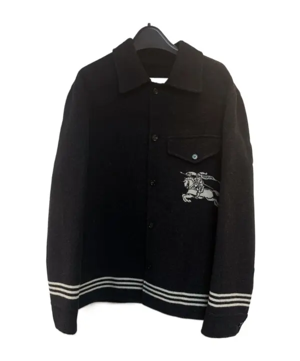Burberry Knight Motif Long Sleeved Jacket
