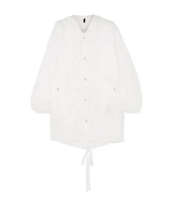 BEN TAVERNITI UNRAVEL PROJECT Semi-transparent Hooded Jacket