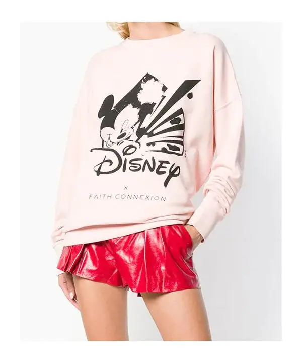 Faith Connexion X Disney Printed Round Neck Long Sleeve Sweater