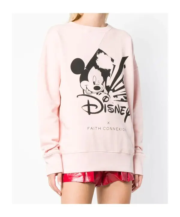 Faith Connexion X Disney Printed Round Neck Long Sleeve Sweater