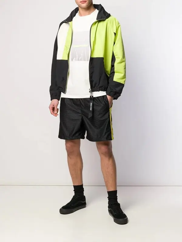 DANIEL PATRICK Color Blocked High Neck Zip Up Jacket