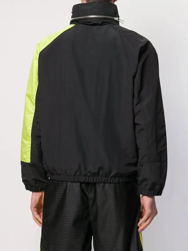 DANIEL PATRICK Color Blocked High Neck Zip Up Jacket