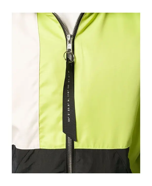 DANIEL PATRICK Color Blocked High Neck Zip Up Jacket