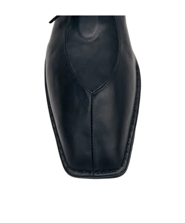 ALOHAS Square-toe Ballet Flats With Self-tie Bows