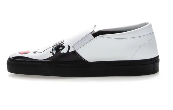 Moschino Portrait Print Slip-on Sneakers