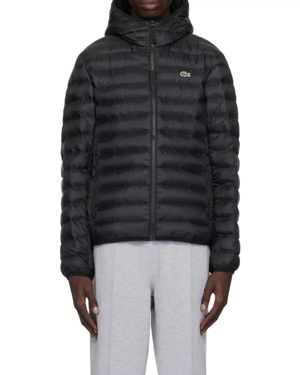 Lacoste Water-repellent Padded Hooded Jacket