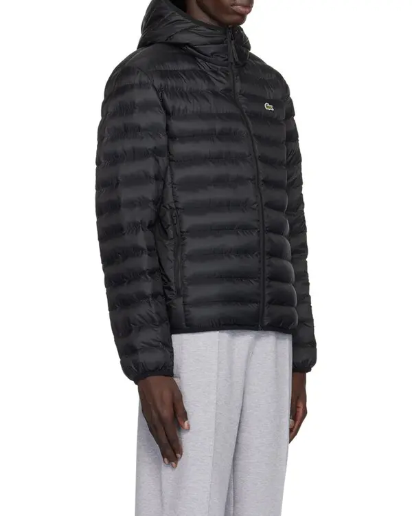 Lacoste Water-repellent Padded Hooded Jacket