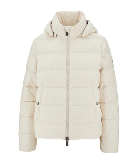 Pyrenex Long-sleeved Down Jacket With Detachable Hood - White