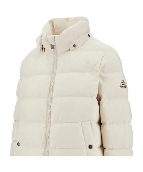 Pyrenex Long-sleeved Down Jacket With Detachable Hood - White