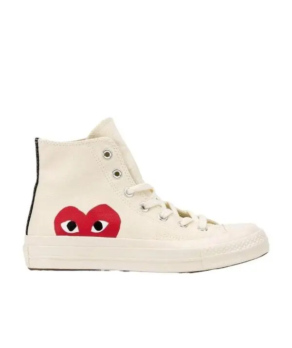 Play Comme Des Garcon Lace-up High-top Sneakers
