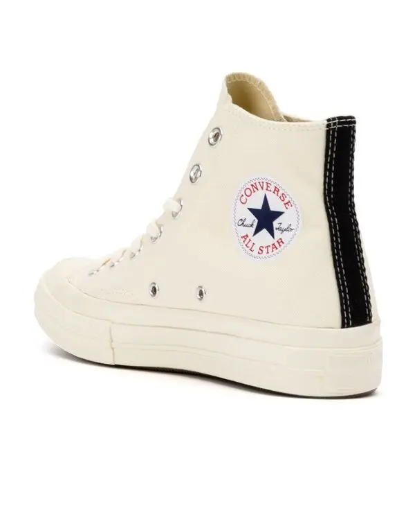Play Comme Des Garcon Lace-up High-top Sneakers
