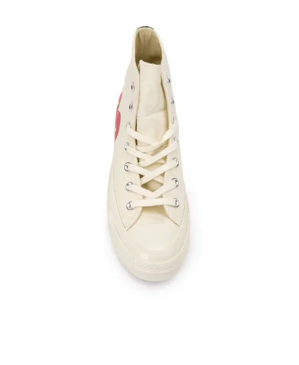 Play Comme Des Garcon Lace-up High-top Sneakers