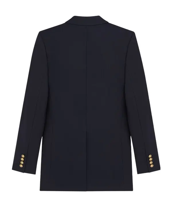 Saint Laurent Wool Gabardine Double-breasted Jacket