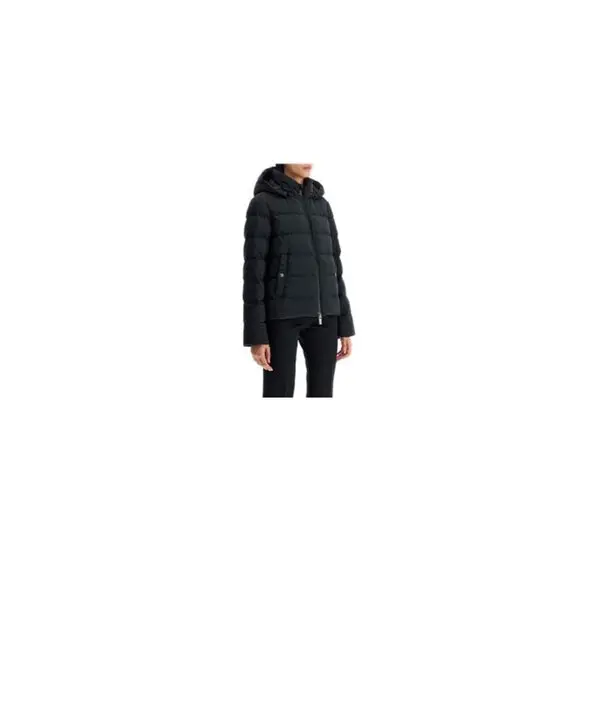 Pyrenex Long-sleeved Down Jacket With Detachable Hood - Black